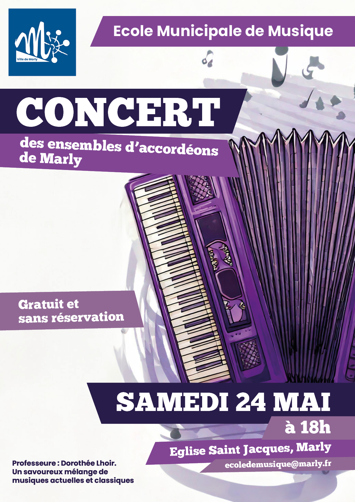 Concert des ensembles d'accordéons de Marly - 2025